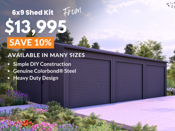 Heavy Duty Double Garage Kit - Australian Steel 6x6 Garages